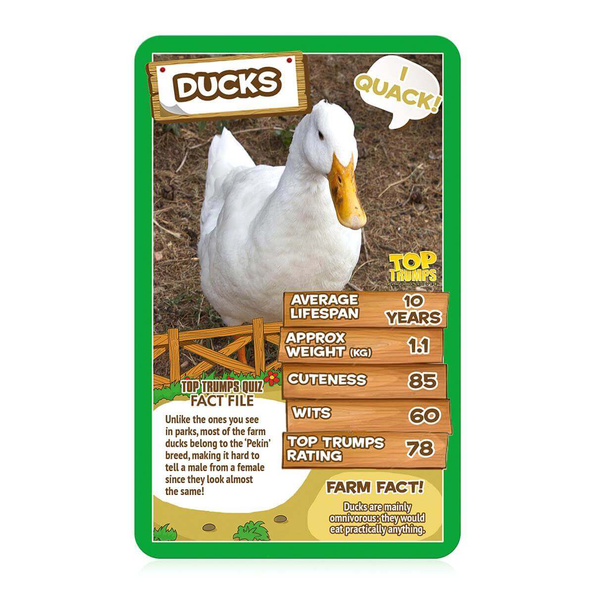 Farm Animals Top Trumps Card Game Farm Animals Top Trumps Card Game